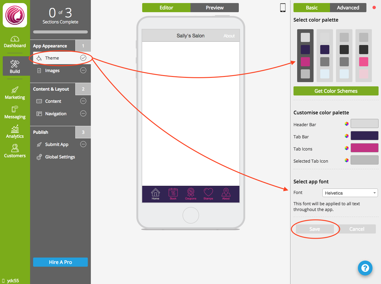 Launch your own client mobile app – Bookedin Support Desk