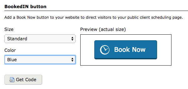 1&1 Booking Button – Bookedin Support Desk